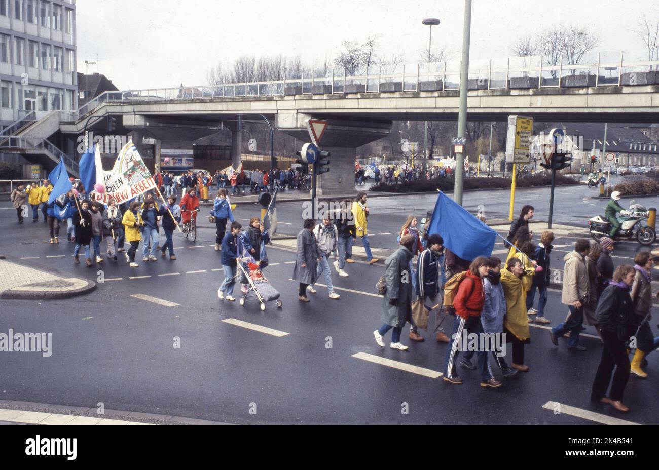 Ruhr area. Easter March Ruhr 86 on 30. 3. 1986 Stock Photo - Alamy