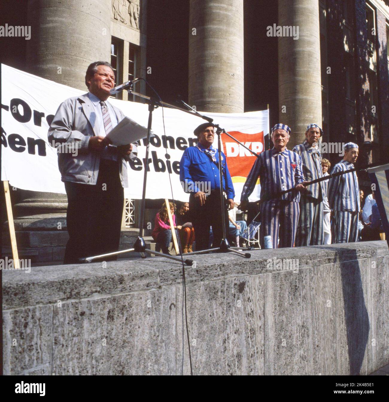 Duesseldorf. Rally of the VVN (Association of the Persecuted of the ...