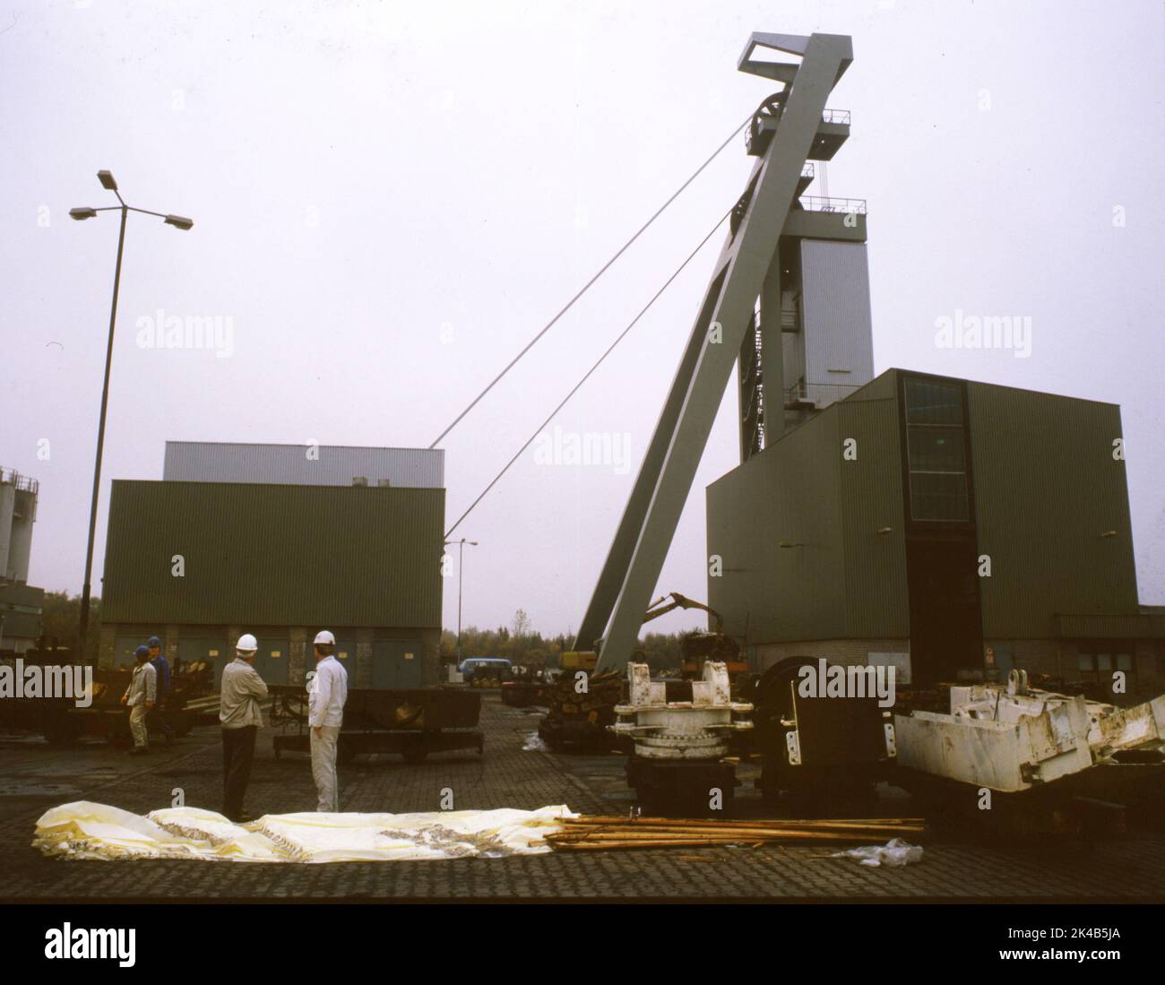 In operation in the roadway with the miners at hard work. Colliery ...
