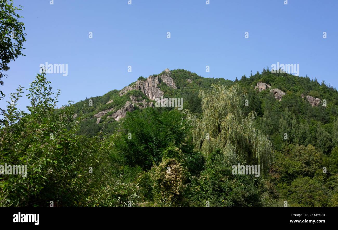Smolyan Lakes lie on the left slope of the valley of Cherna River and ...