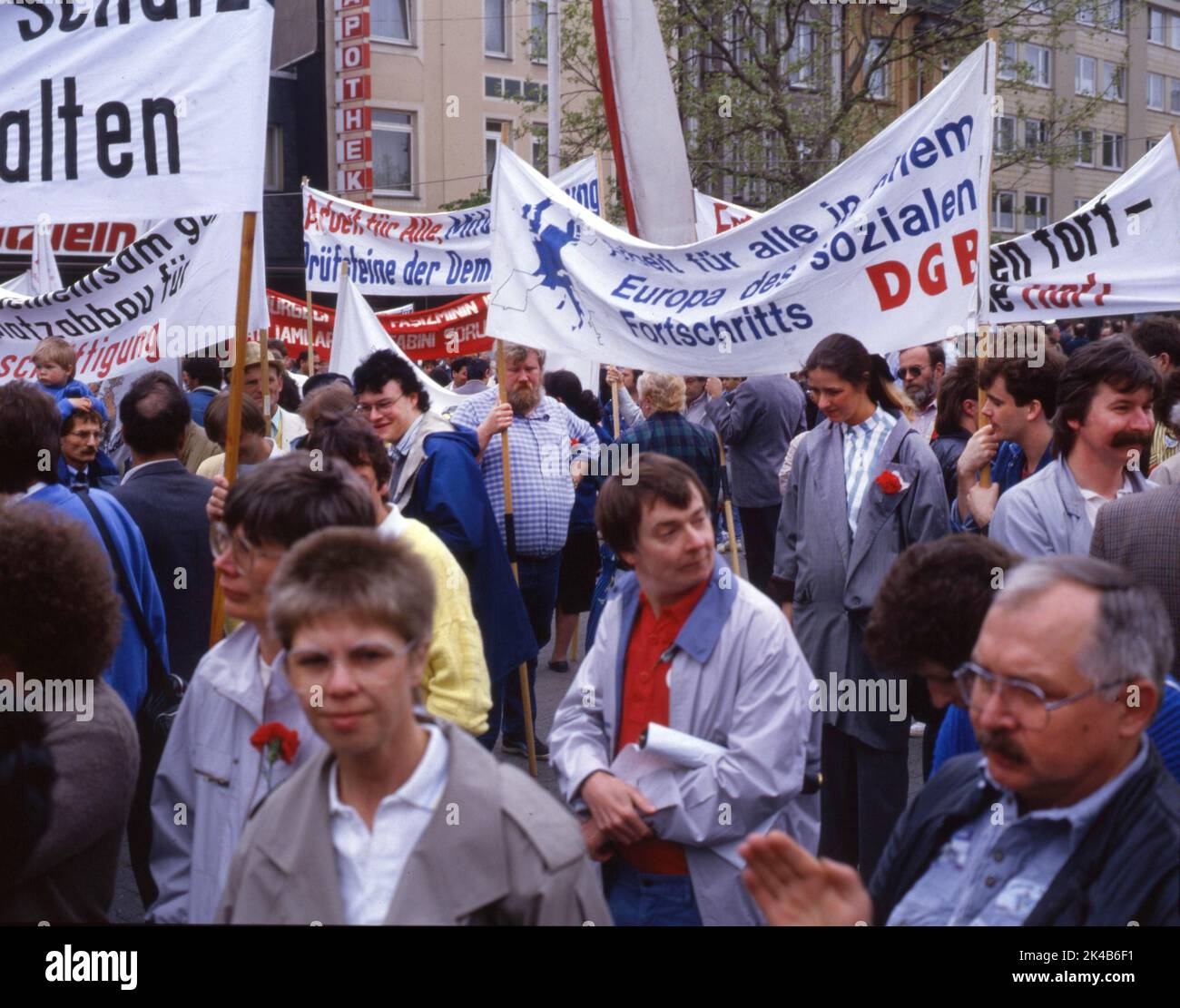 Ruhr area. Easter March Ruhr 87 on 18. 4. 1987 Stock Photo - Alamy