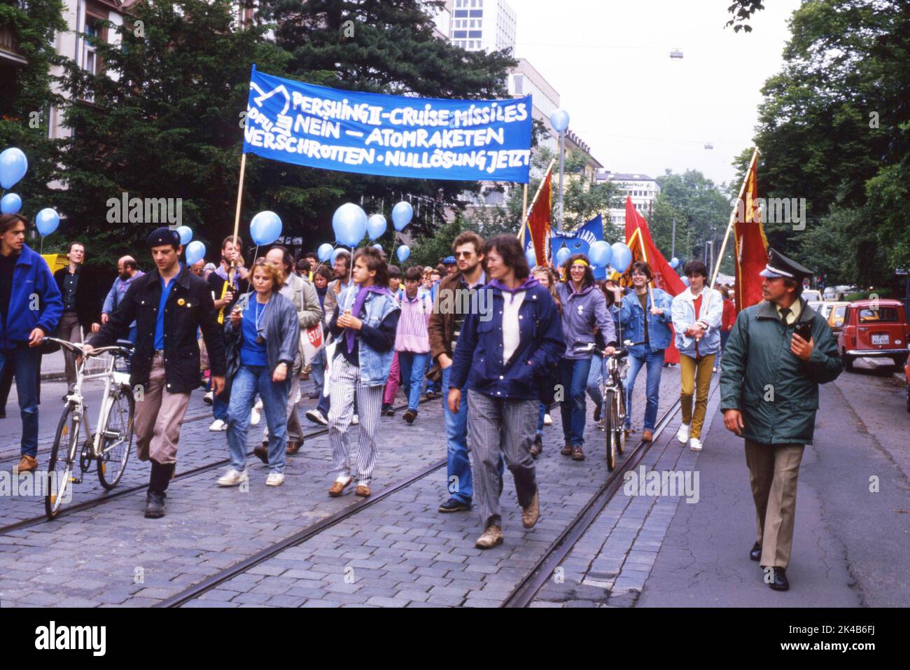 Muenster. Easter March 1987 on 17. 4. 1987 Stock Photo - Alamy