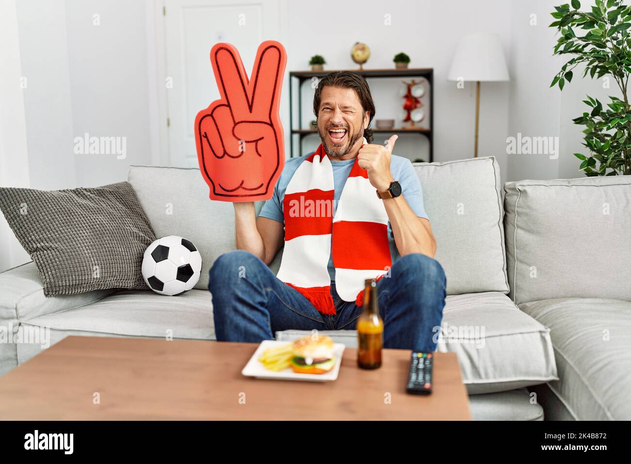 Football home supporter sign hi-res stock photography and images - Alamy