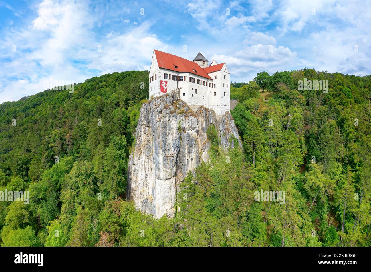 Prunn Castle, hilltop castle, first mentioned in 1037, stands on a ...