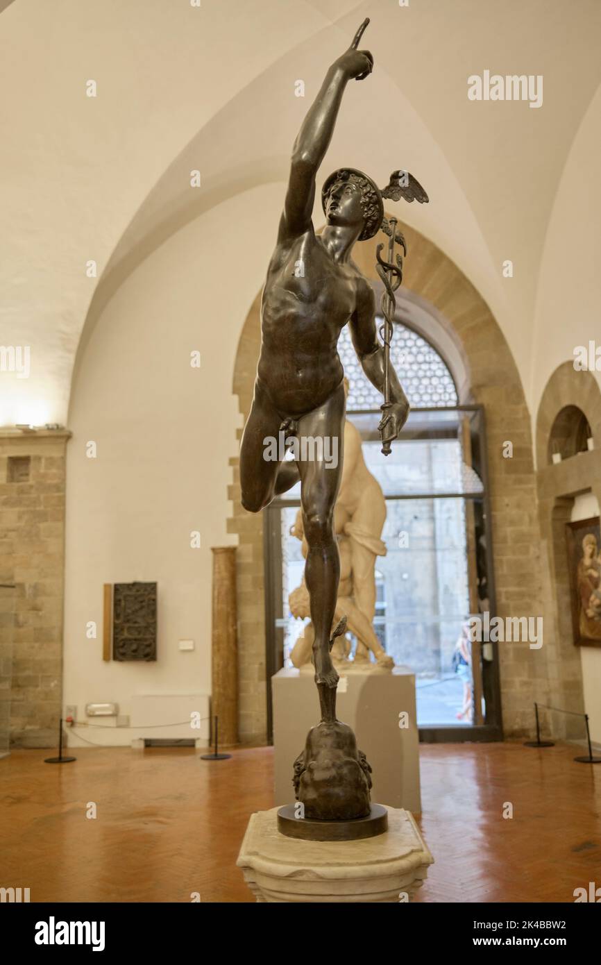 Flying Mercury by Giambologna in the Bargello Museum Florence Italy ...