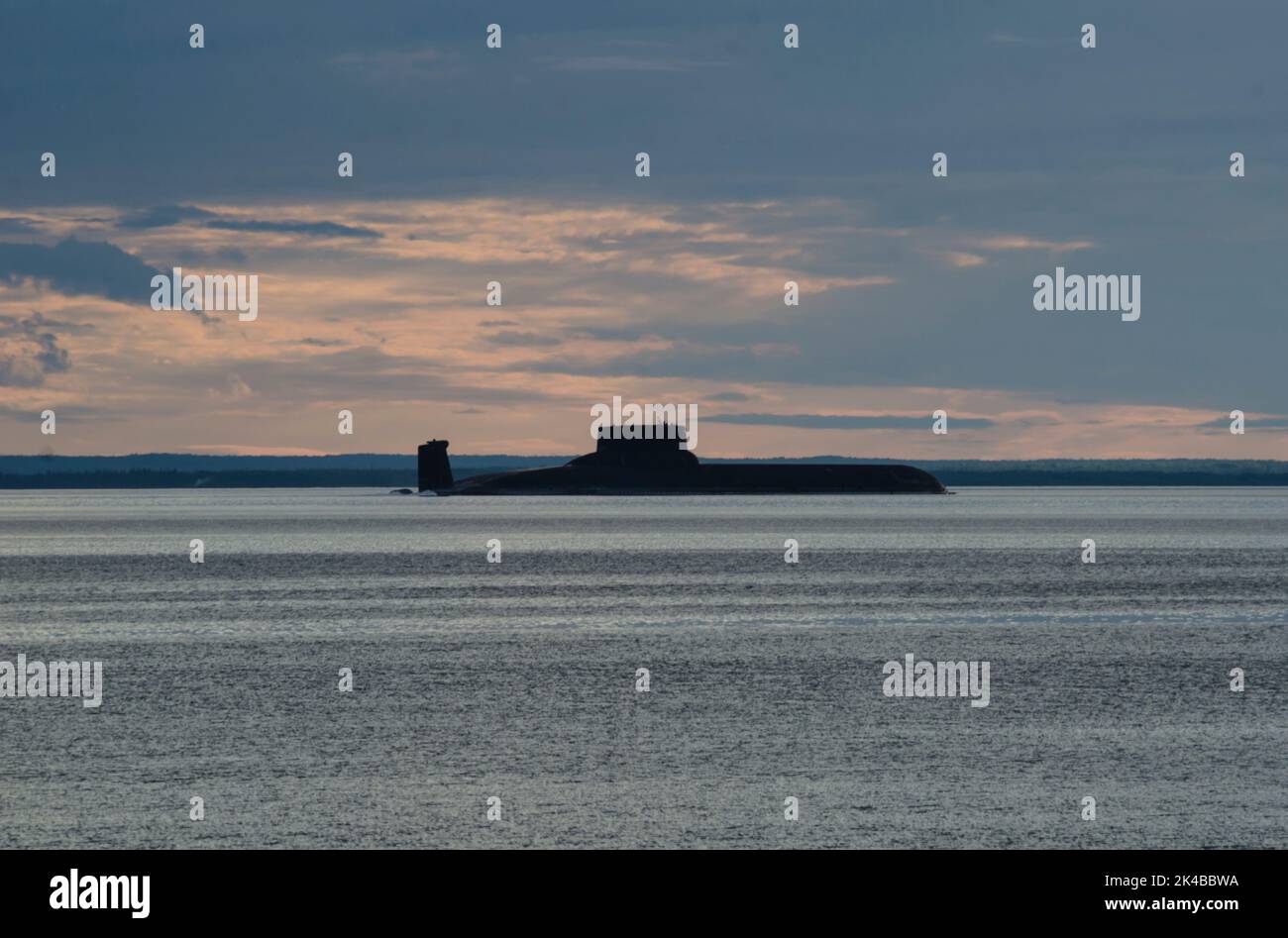 Nuclear submarine "Dmitry Donskoy" in the Arctic Stock Photo - Alamy