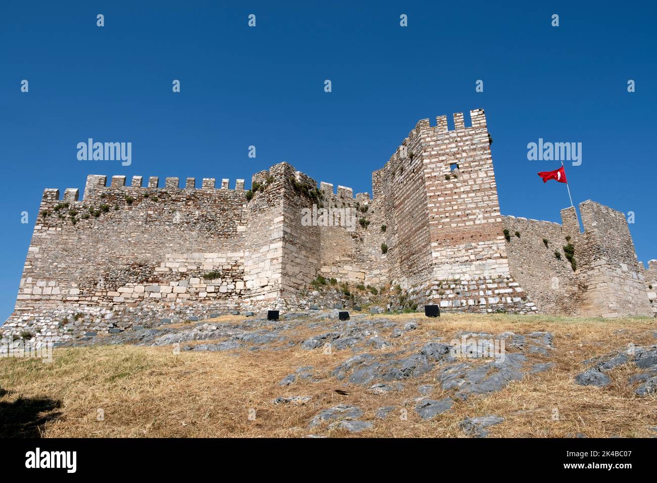 castle of the Selcuk at Ayasuluk Hill - Selcuk, Ephesus, Turkey Stock ...