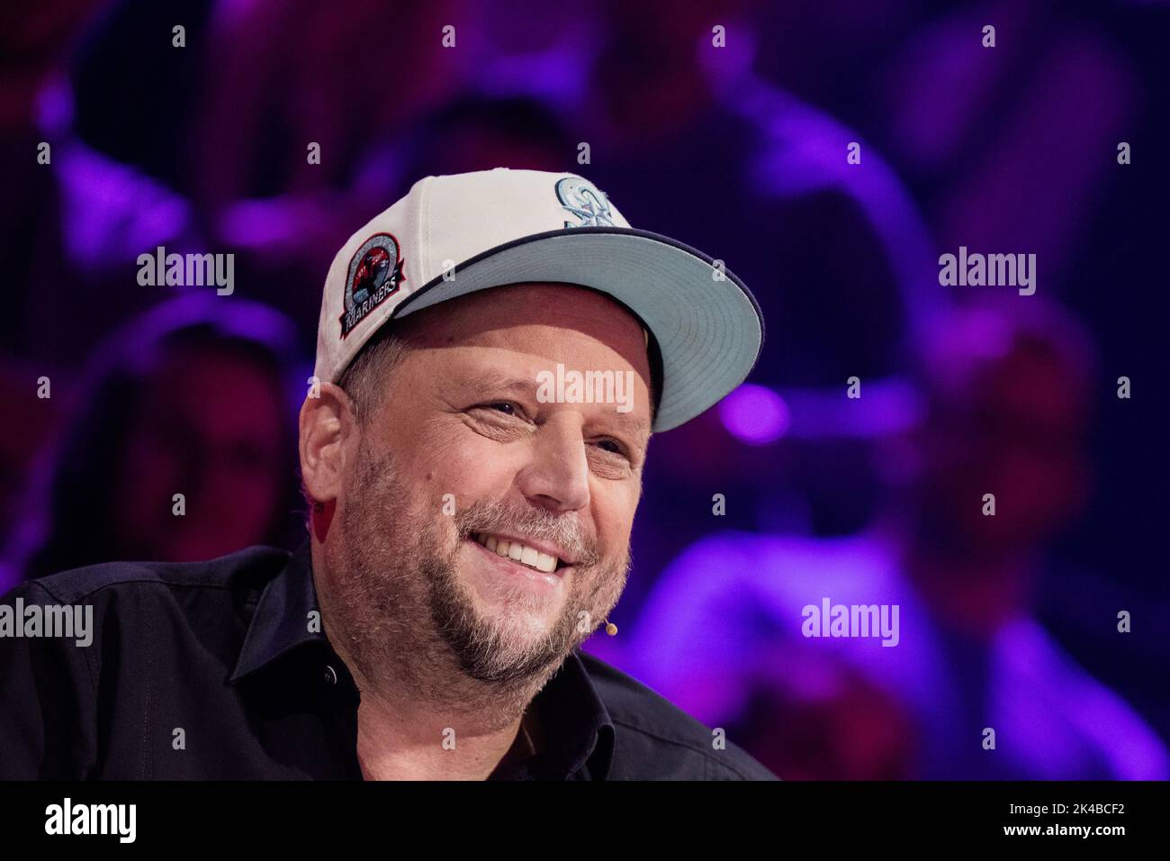 Cologne, Germany. 01st Oct, 2022. Smudo from the guessing team sits at ...