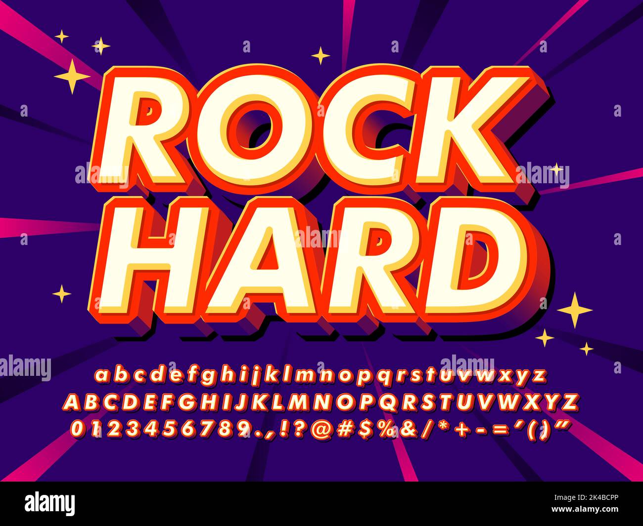 Pop retro font hi-res stock photography and images - Alamy