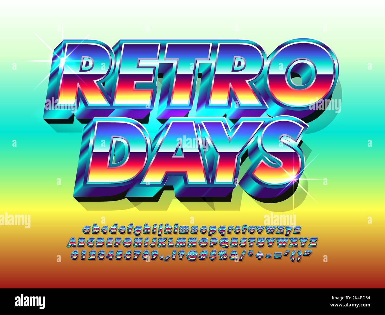 Retro futurism font hi-res stock photography and images - Alamy