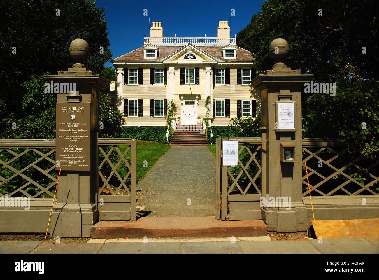 The Longfellow House was the home of famed author Henry Wadsworth ...