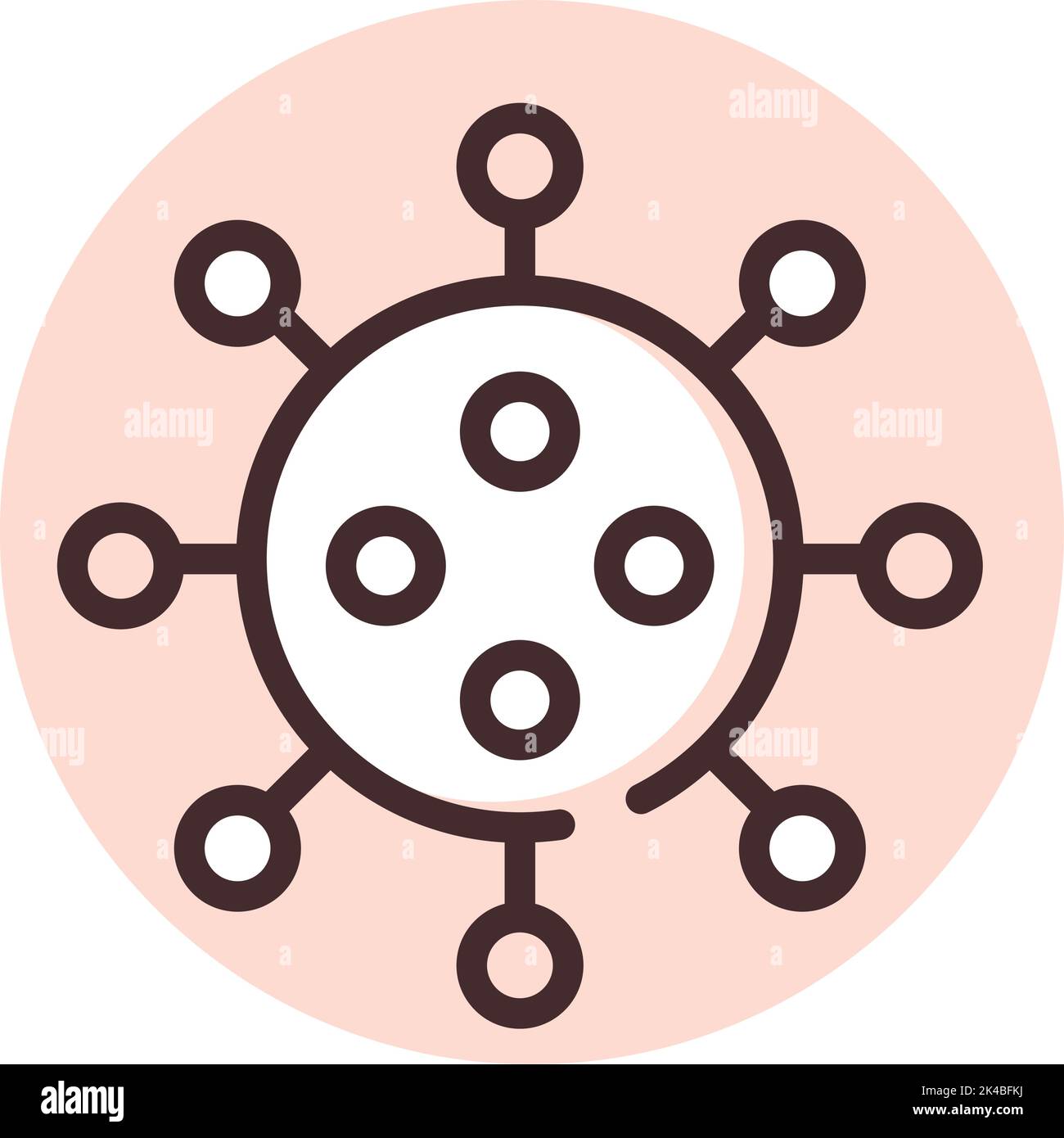 Allergy bacteria, illustration, vector on white background Stock Vector ...