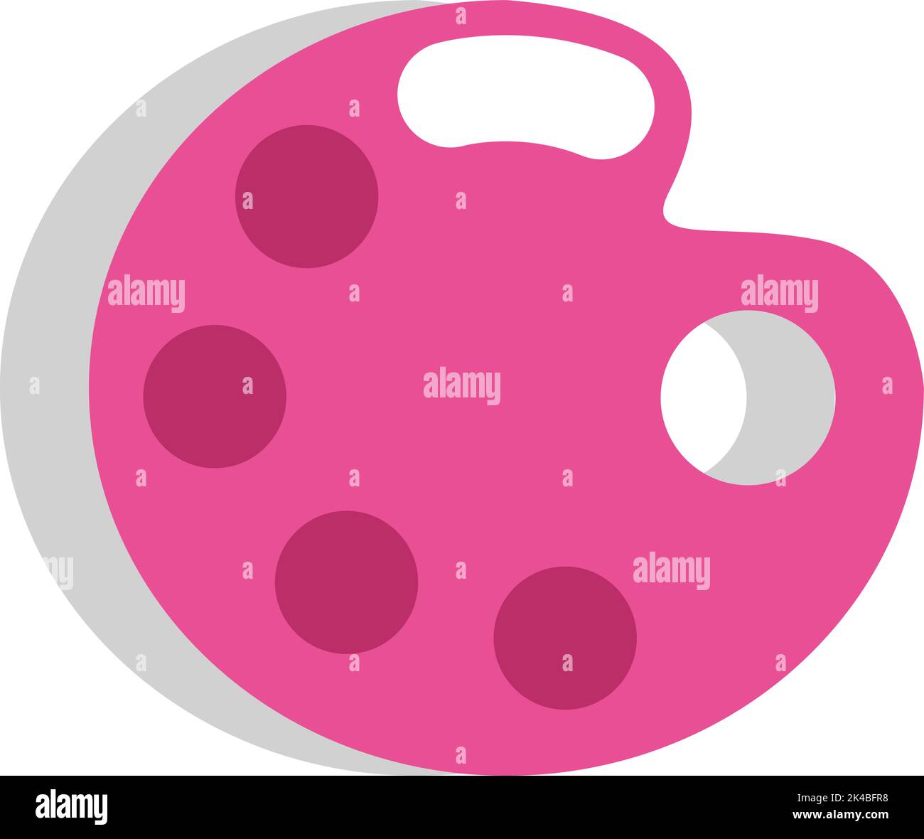 Art tool color palette, illustration, vector on white background Stock ...