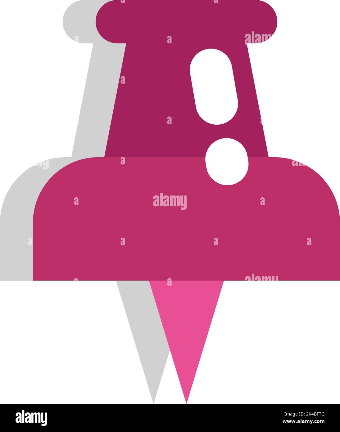 Art tool pin, illustration, vector on white background Stock Vector ...