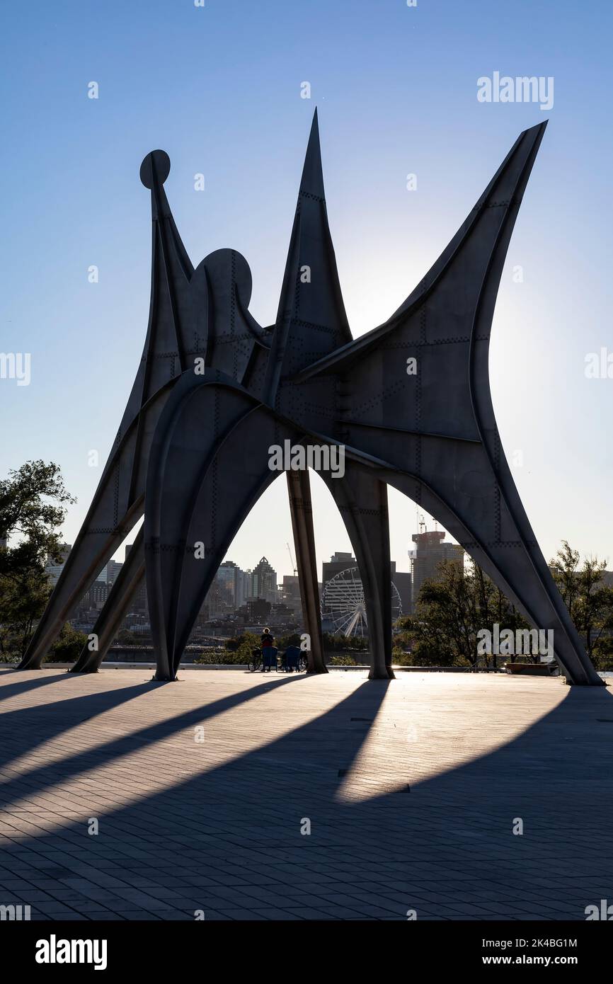 L'Homme (Man) by Alexander Calder, Montreal, Quebec, Canada Stock Photo ...