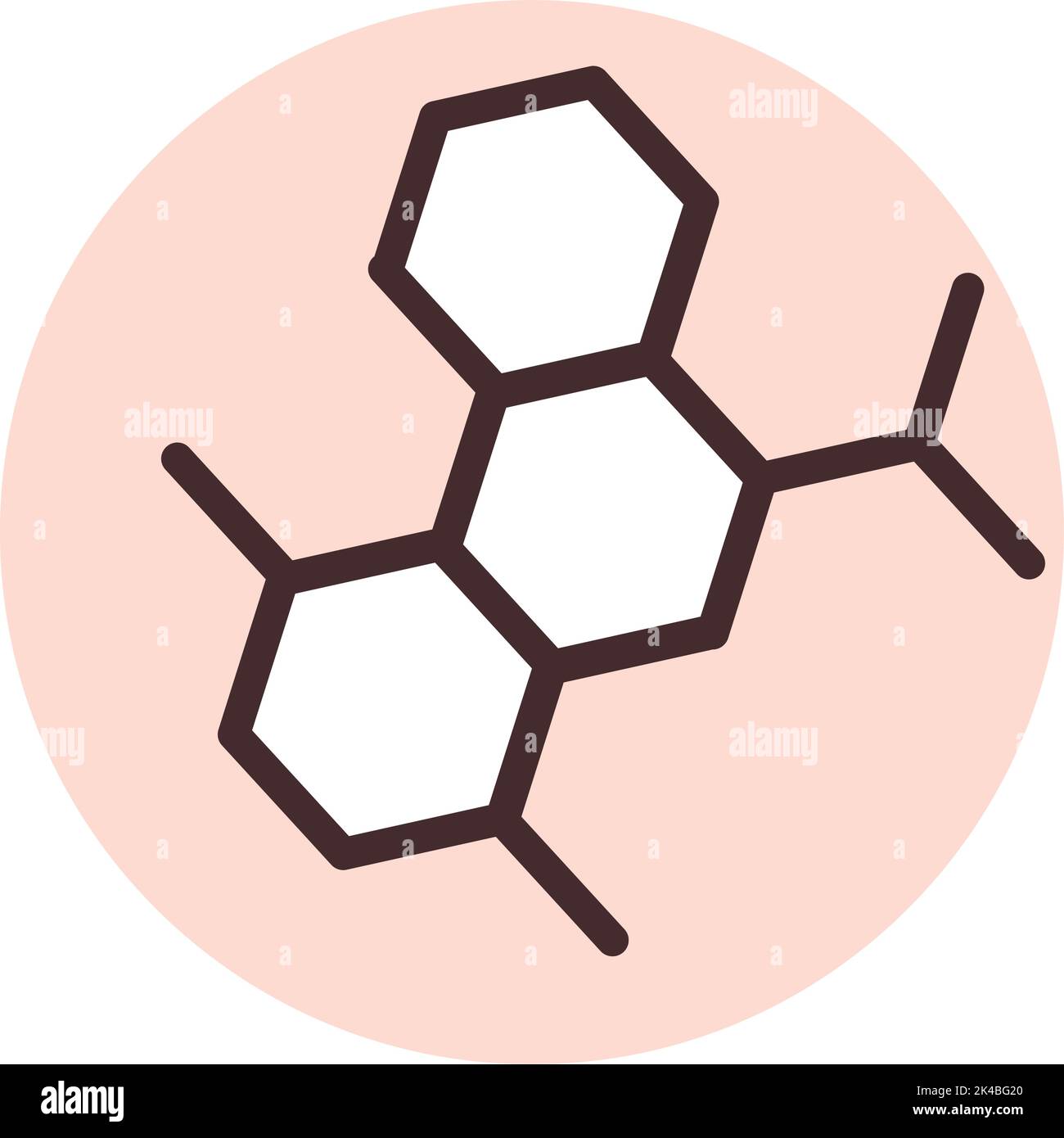 Biochemistry molecular structure, illustration, vector on white ...