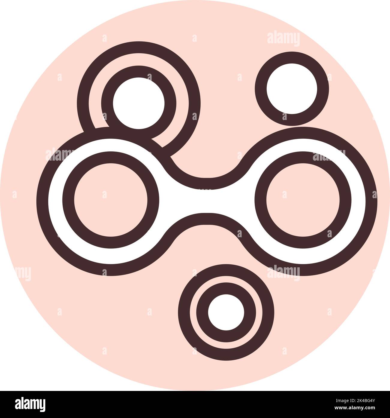 Biochemistry cells, illustration, vector on white background Stock ...