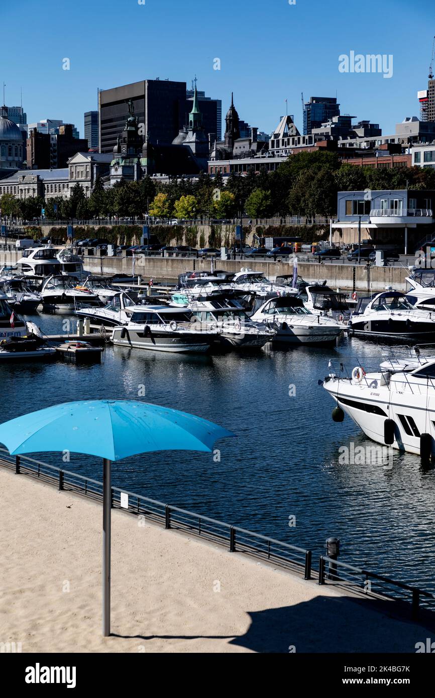 Montreal Skyline and Harbor. Montreal Quebec, Canada Stock Photo - Alamy