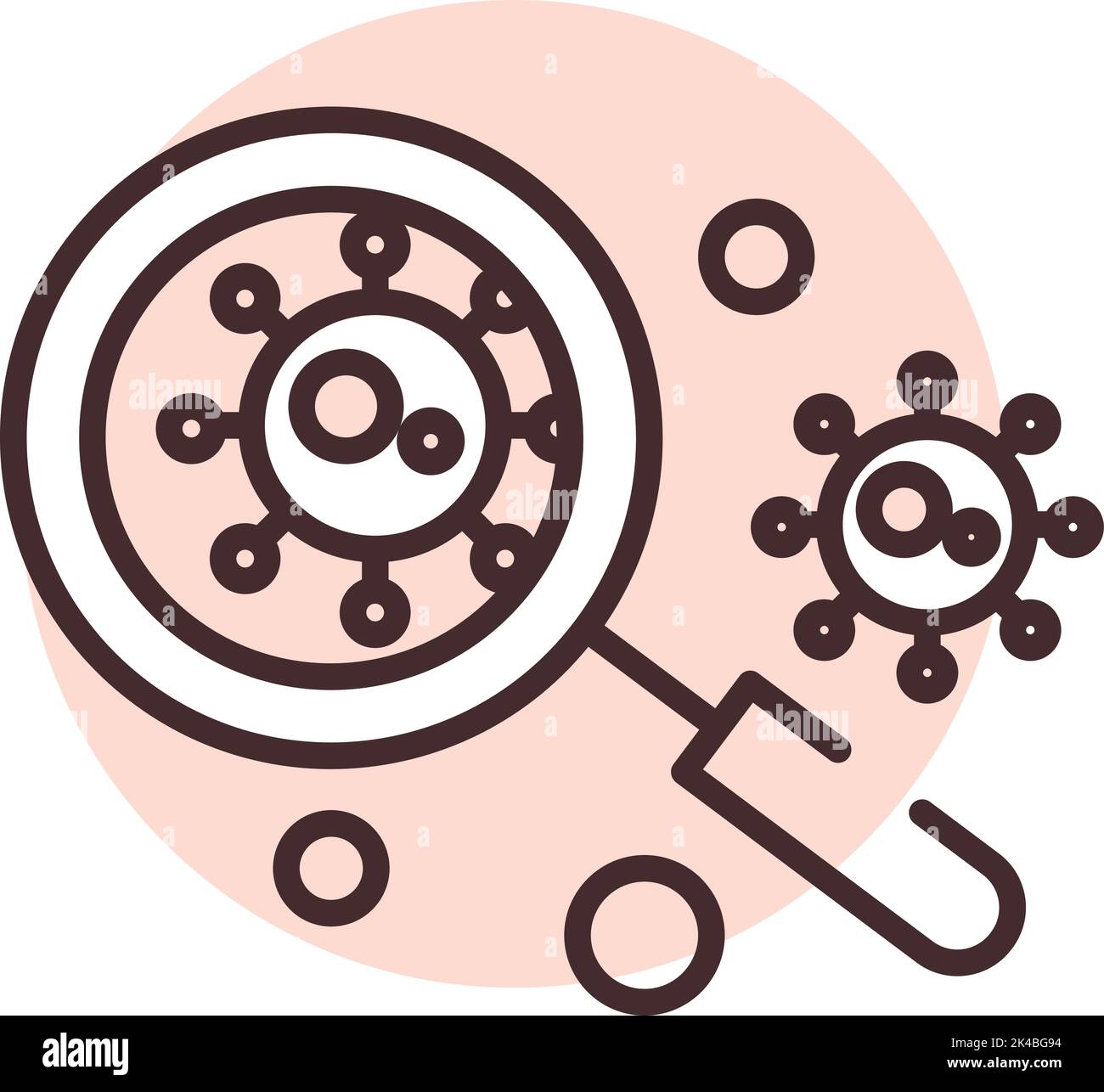 Biochemistry bactery, illustration, vector on white background Stock ...