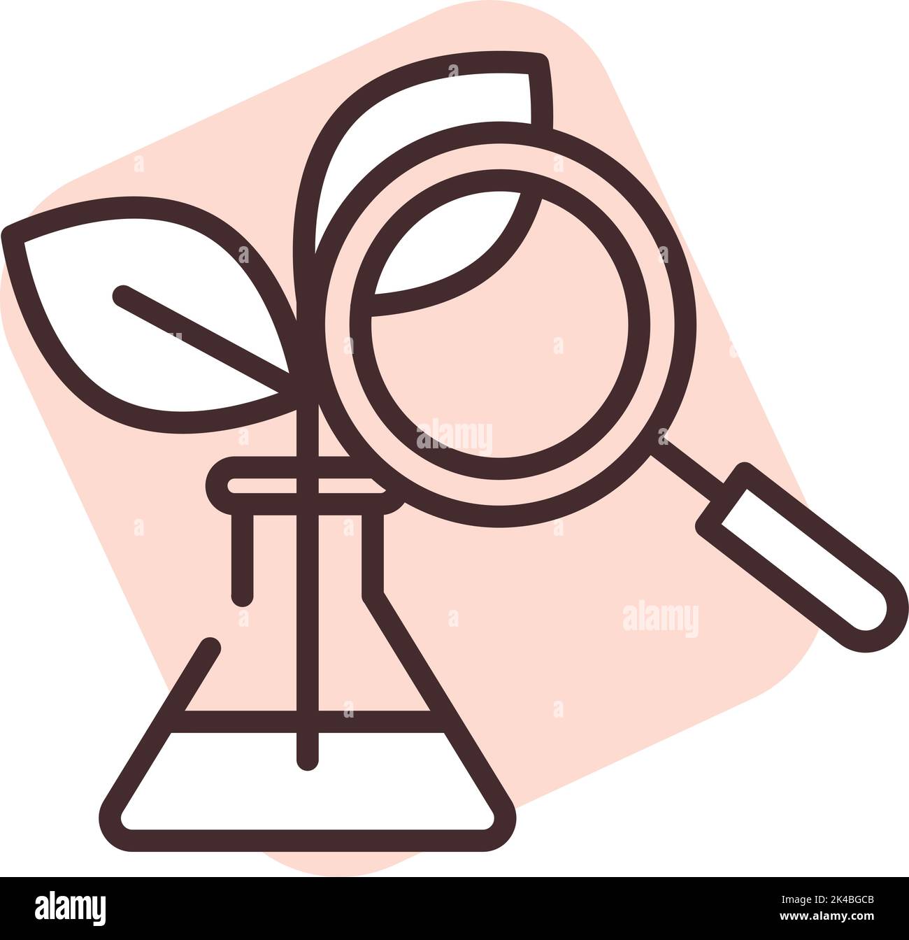 Biochemistry exploring, illustration, vector on white background Stock ...