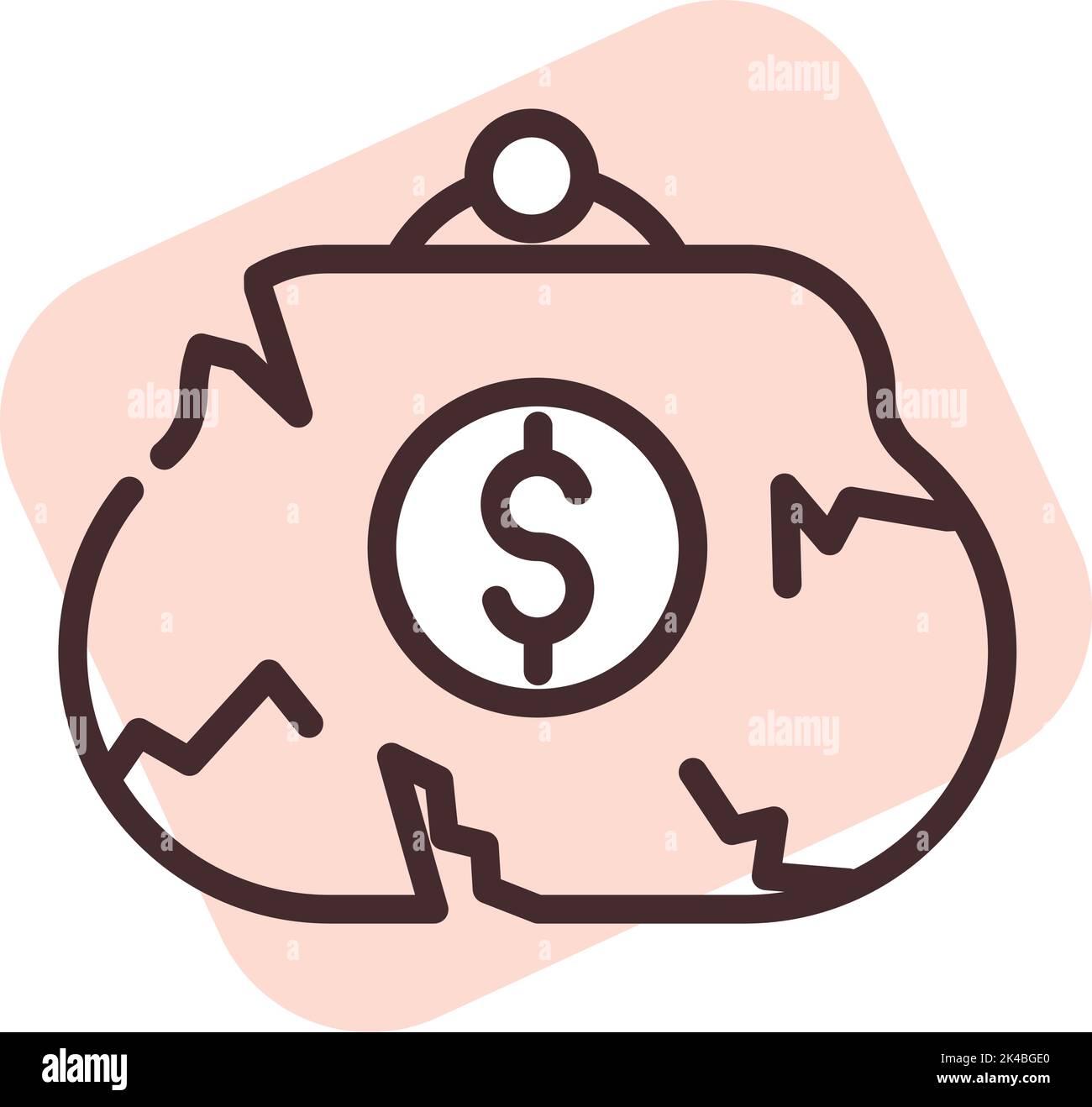 Business crisis economy crash, illustration, vector on white background ...