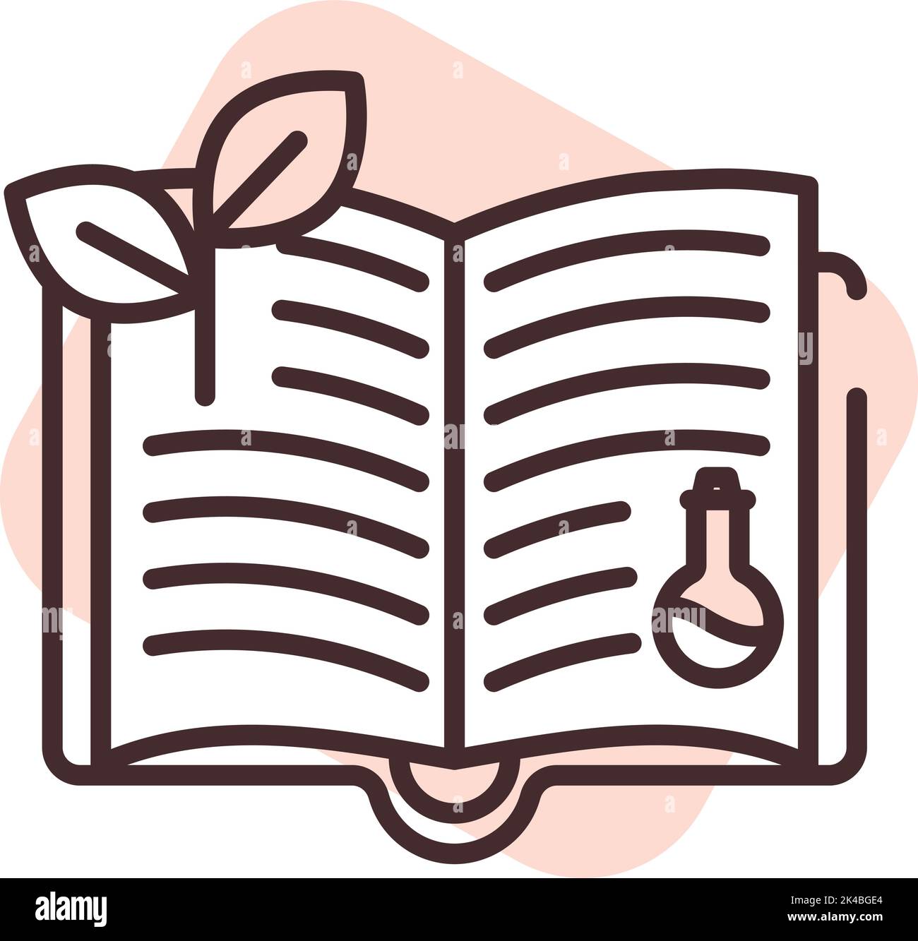 Biochemistry library, illustration, vector on white background Stock ...