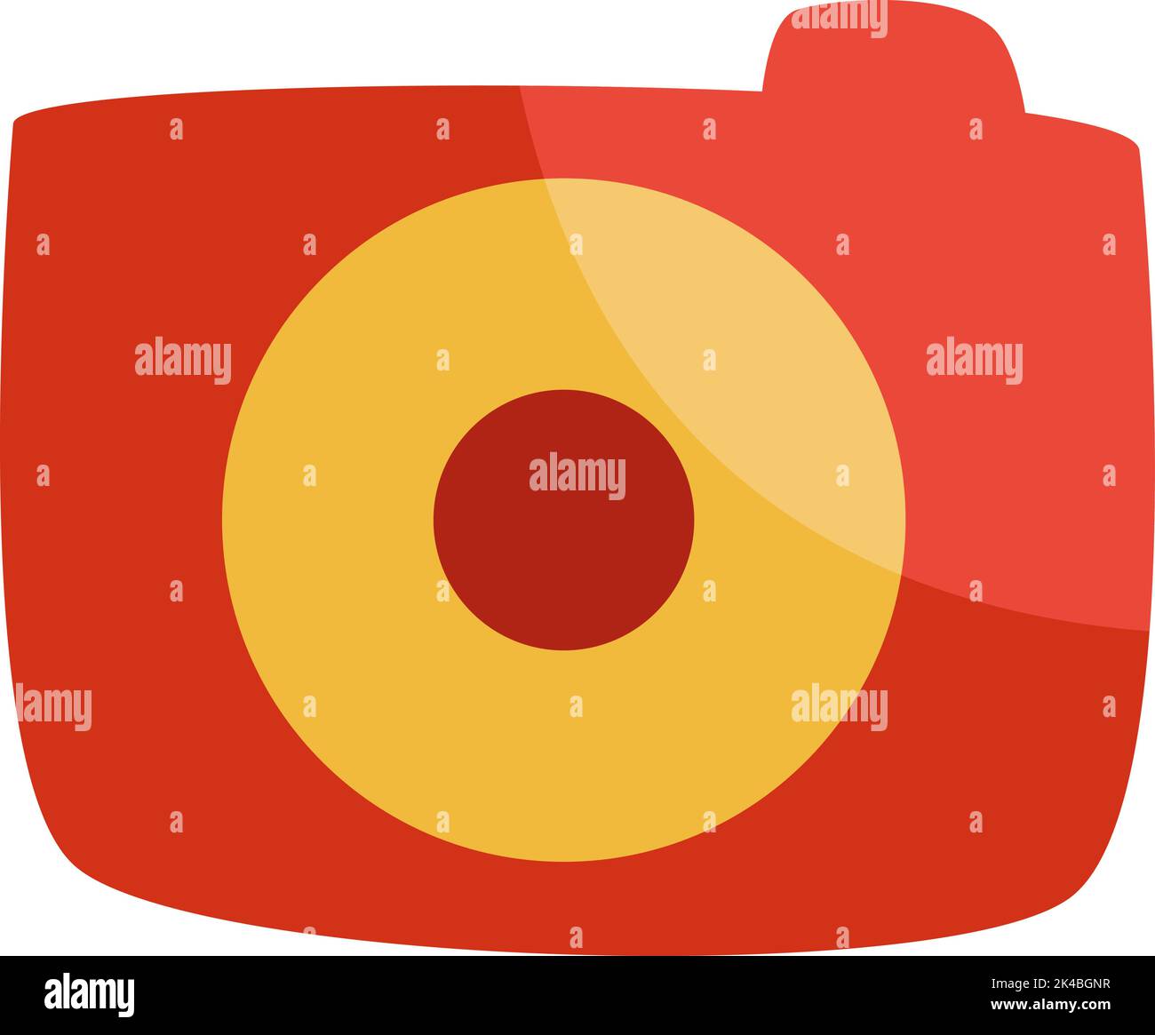Camping camera, illustration, vector on white background Stock Vector ...