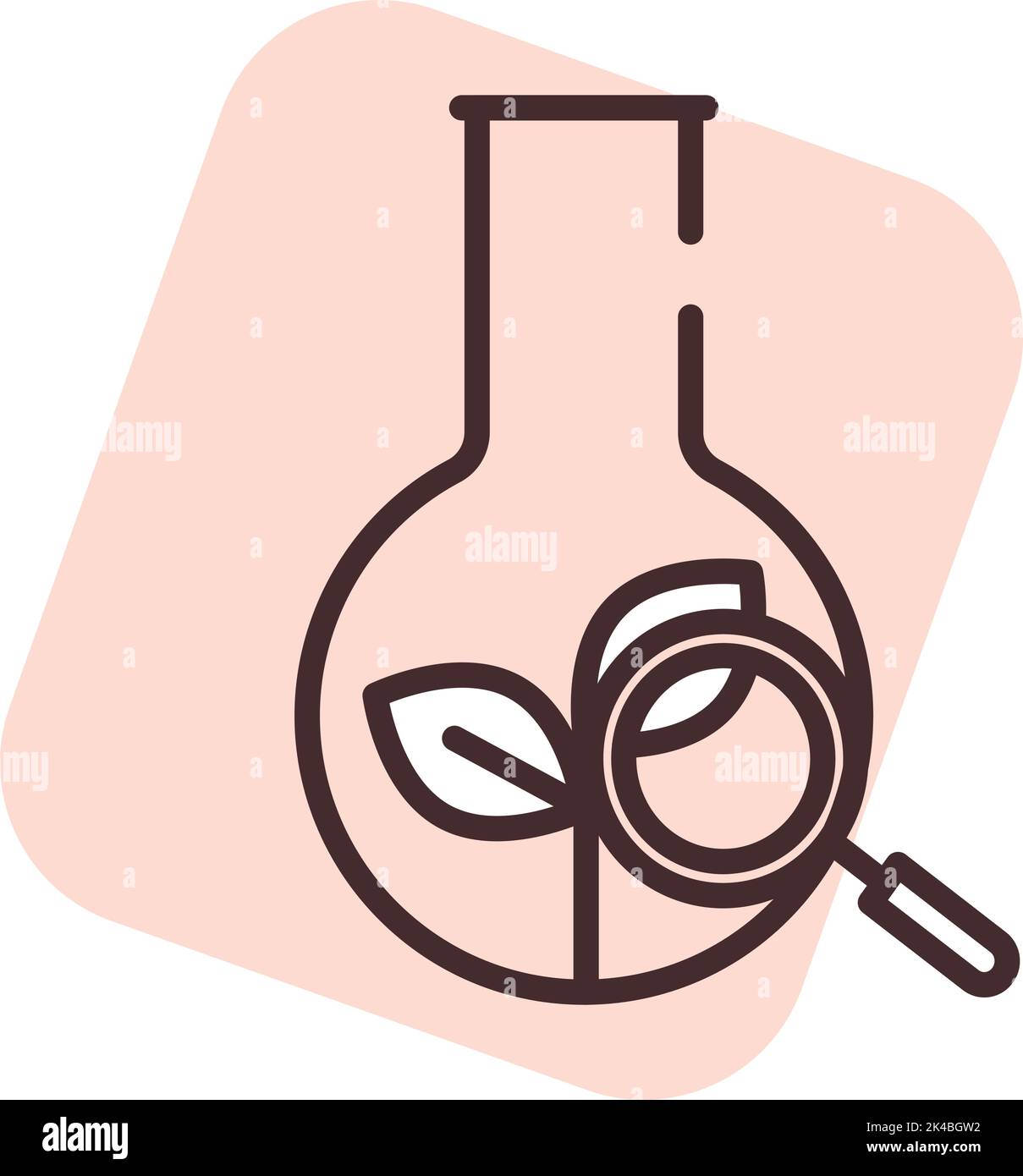 Biochemistry testing, illustration, vector on white background Stock ...