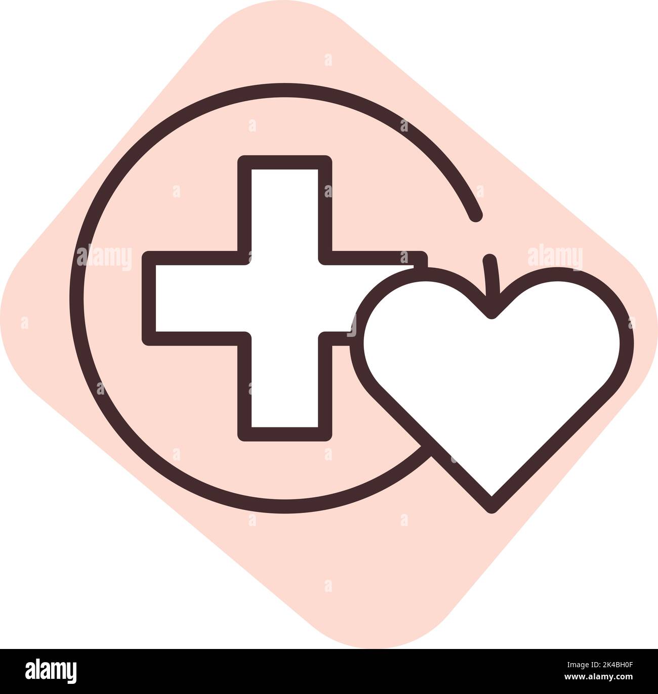 Charity and donation health protection, illustration, vector on white ...