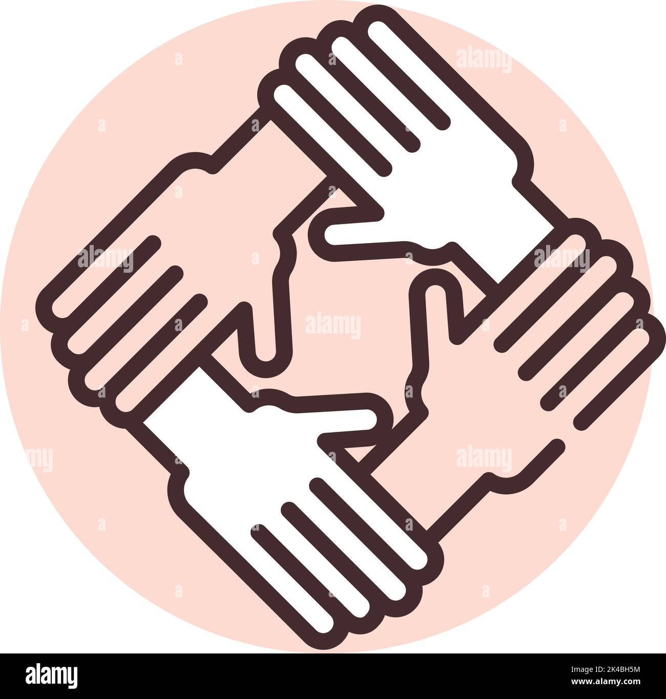 Charity and donation human equality, illustration, vector on white ...