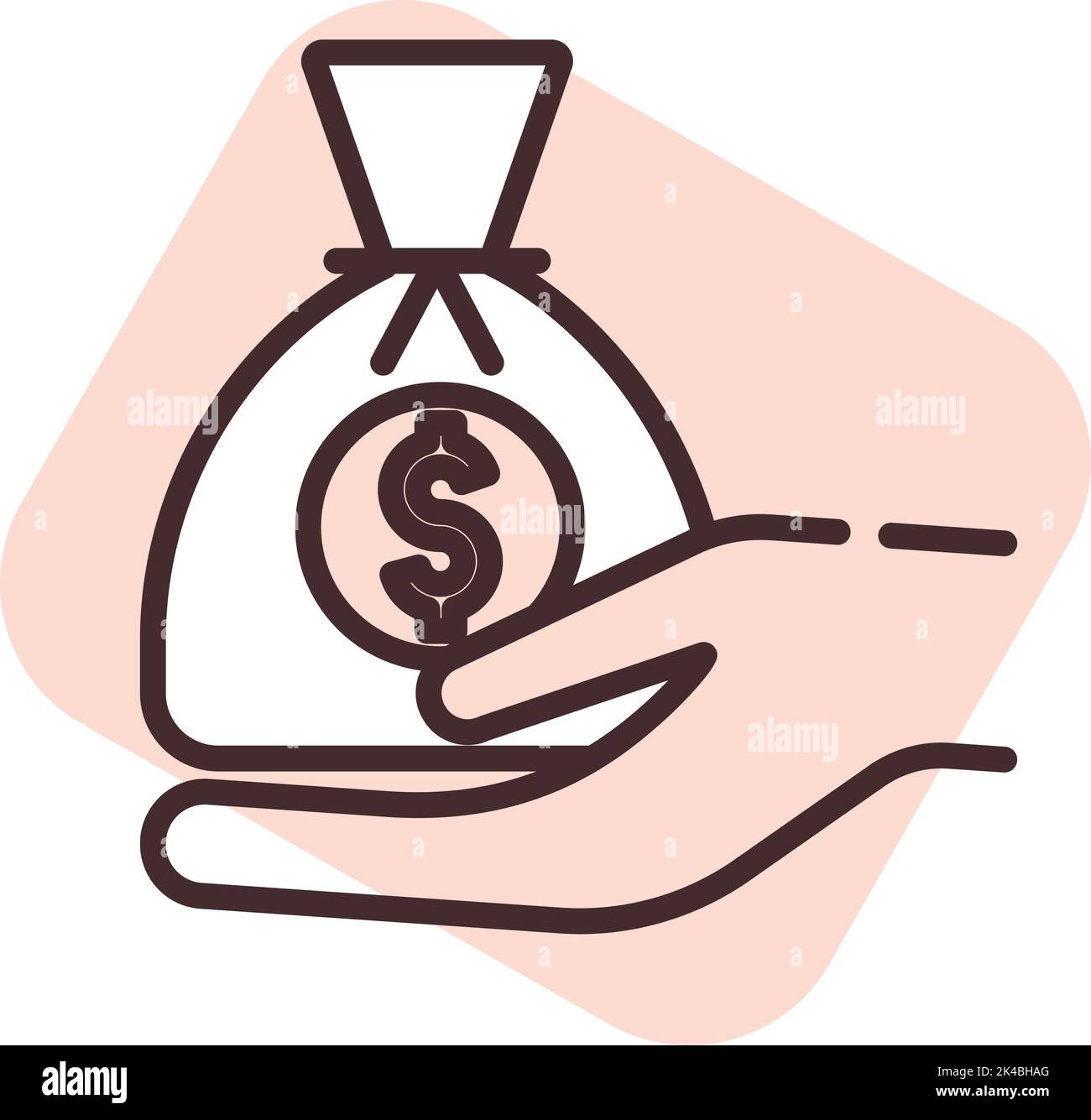 Charity and donation money donations, illustration, vector on white ...