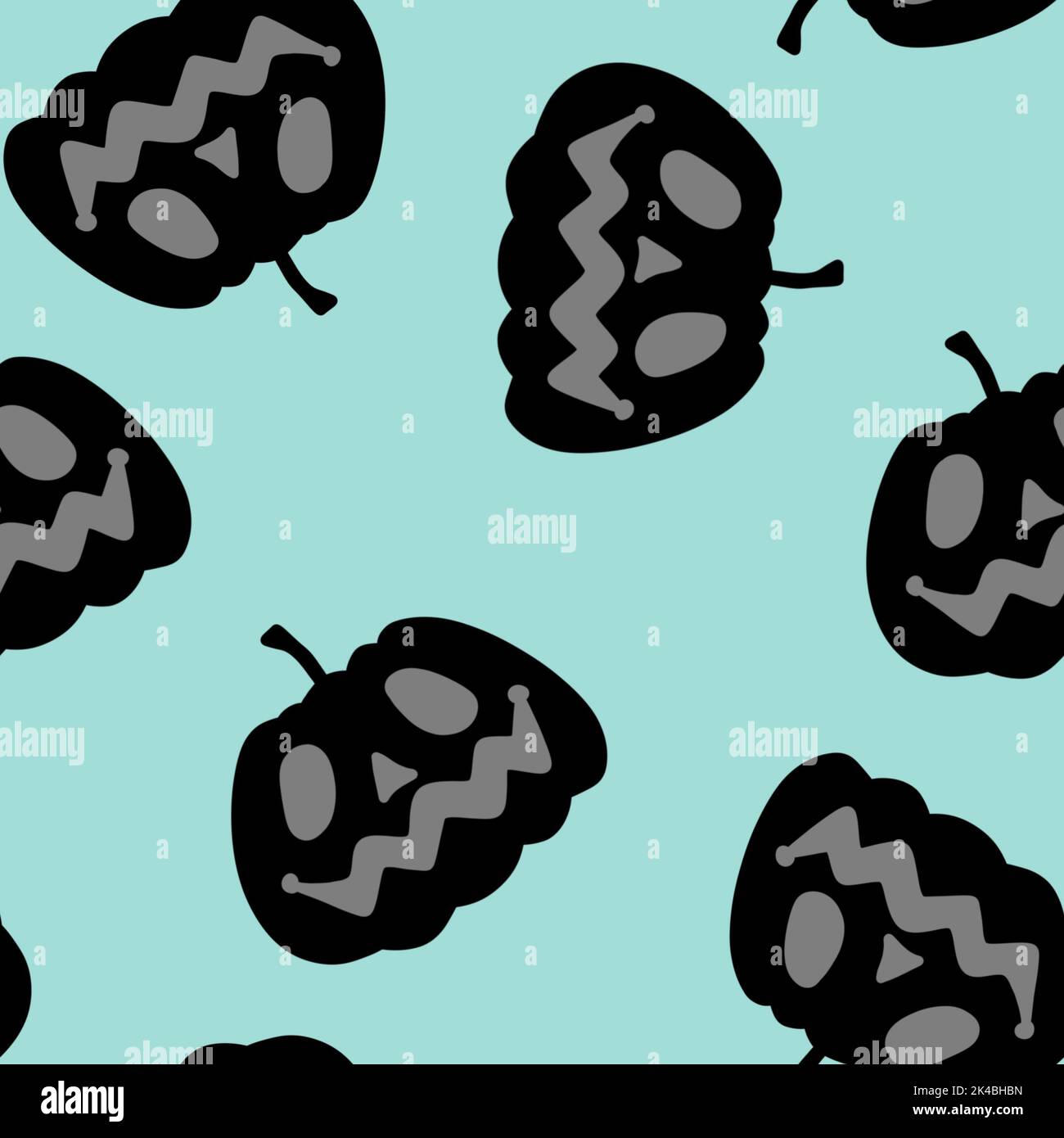 Halloween seamless pumpkins pattern for fabrics and wrapping paper and ...