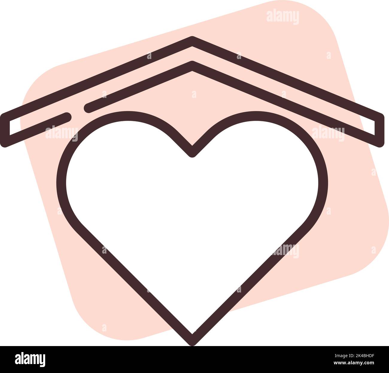 Charity and donation dwelling, illustration, vector on white background ...