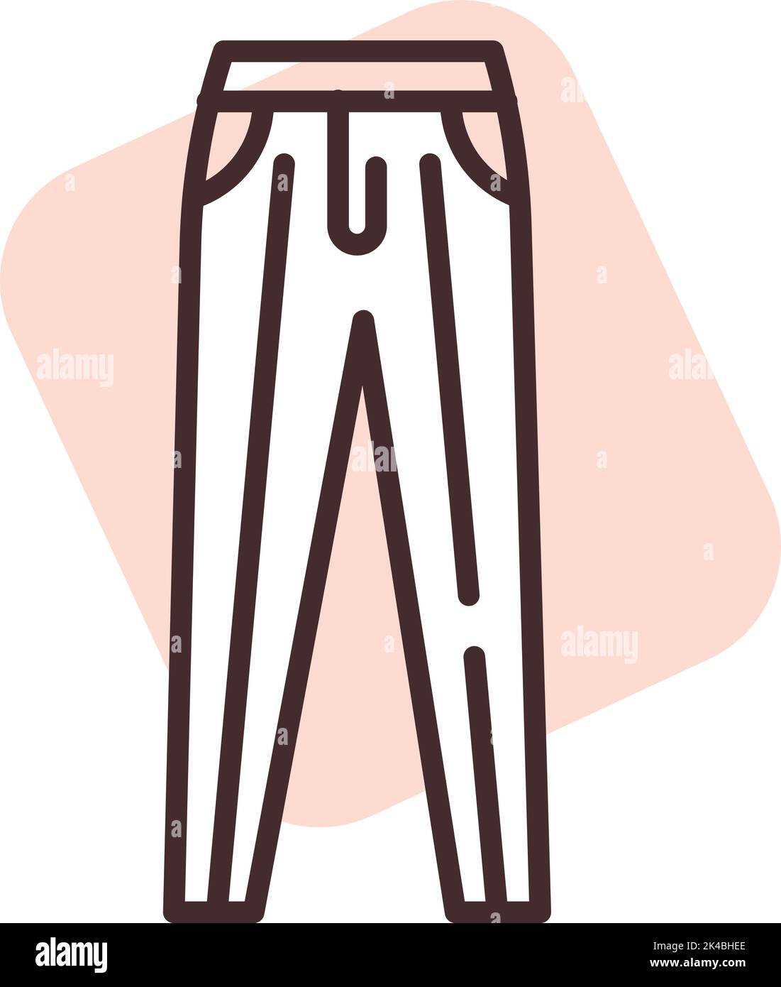 Clothing trousers, illustration, vector on white background Stock ...