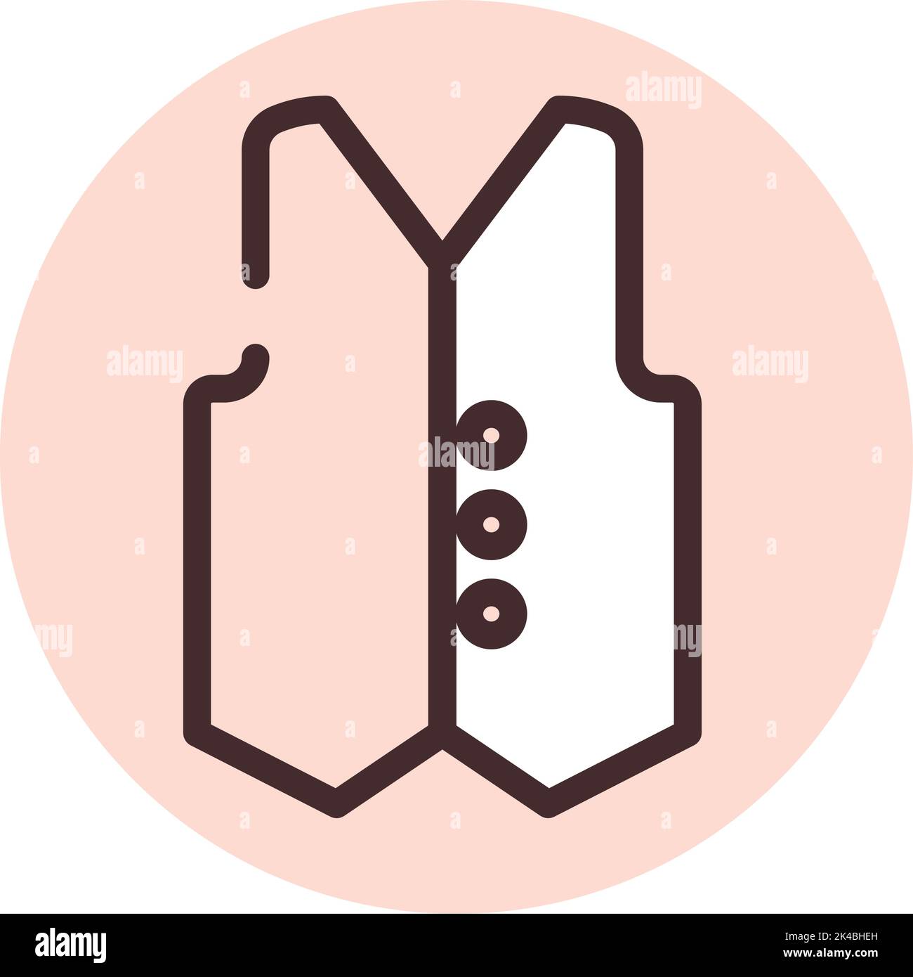 Men classic vest icon cartoon hi-res stock photography and images - Alamy
