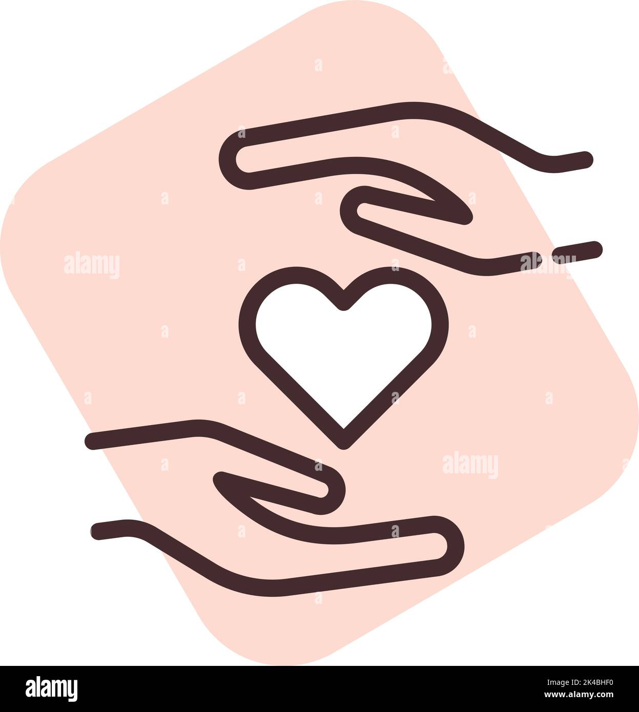 Charity and donation human care, illustration, vector on white ...