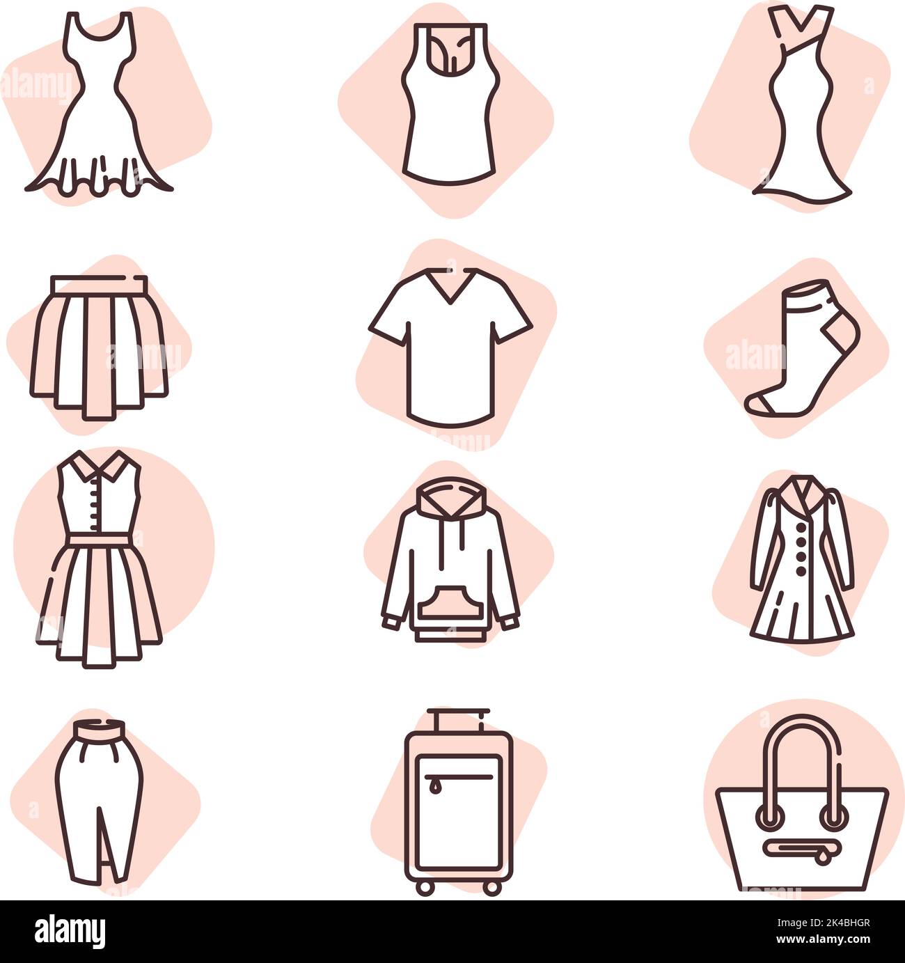 Clothing design illustration hi-res stock photography and images - Alamy
