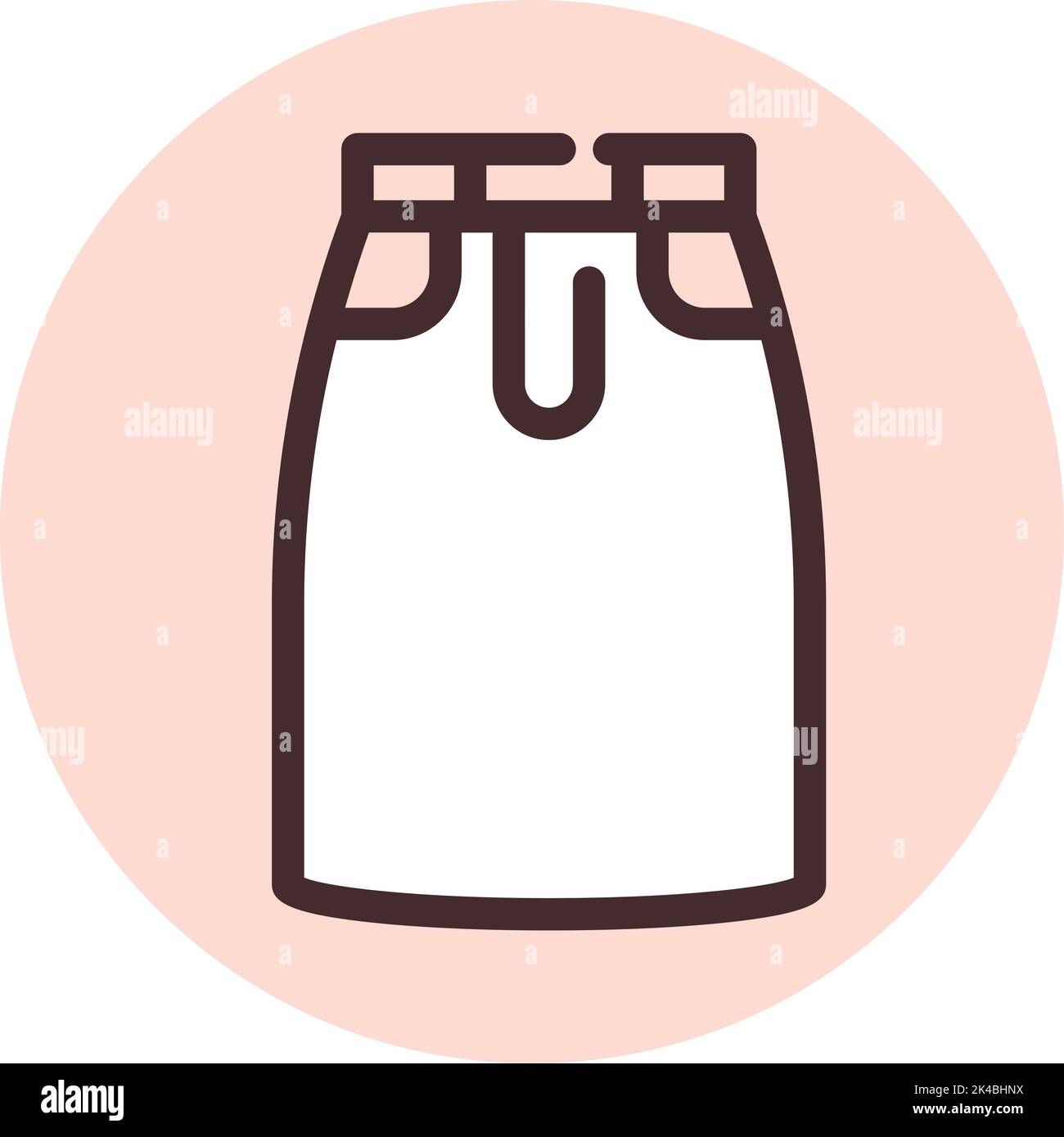 Clothing skirt, illustration, vector on white background Stock Vector ...