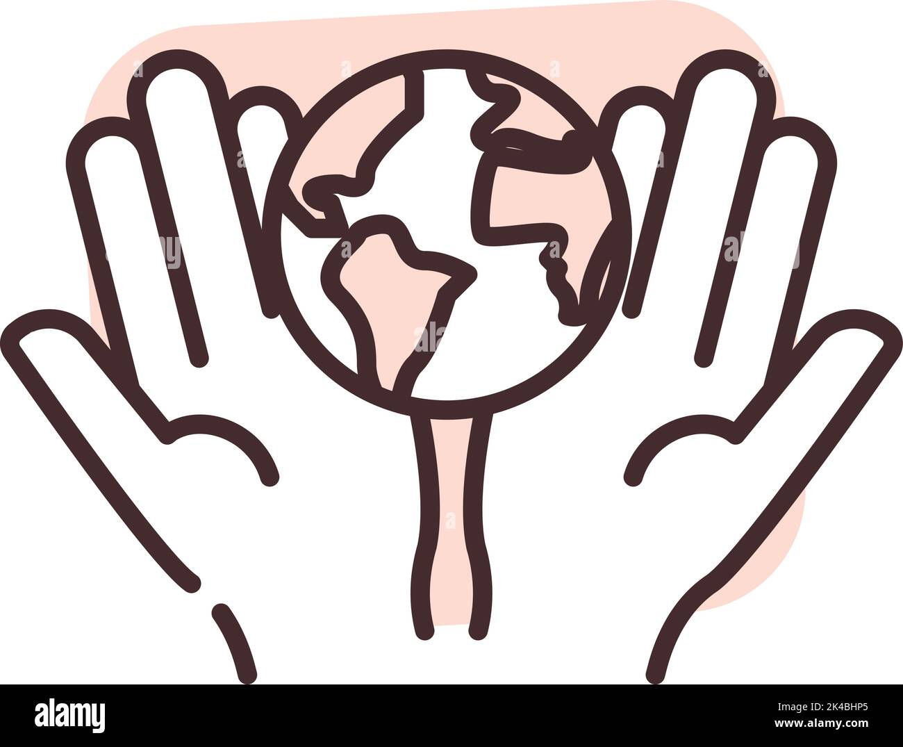 Charity and donation world peace, illustration, vector on white ...