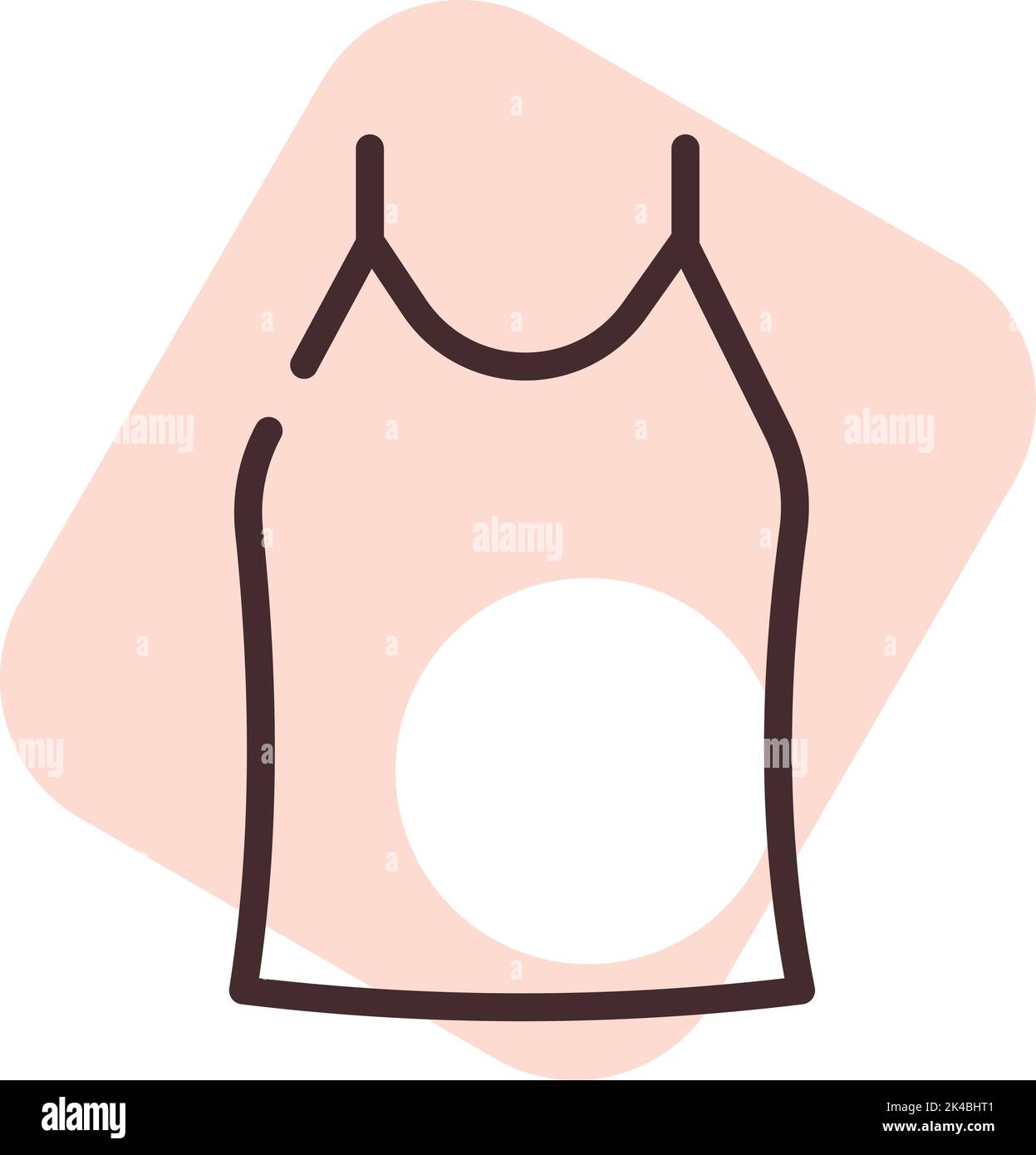 Clothing womans top, illustration, vector on white background Stock ...