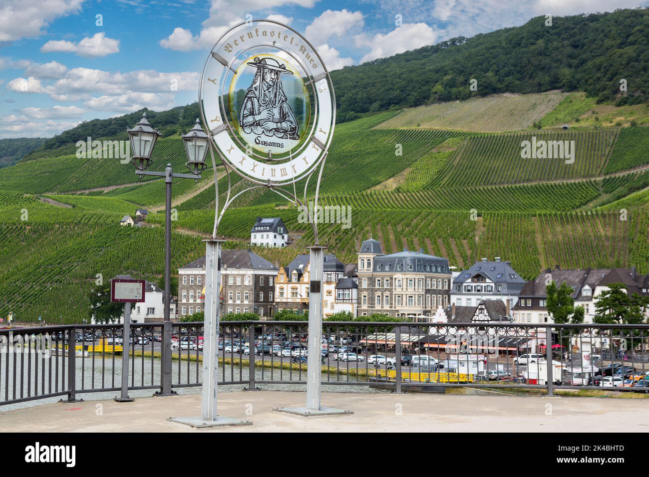 Bernkastel-Kues, Germany. Sundial in Honor of Nikolaus Cusanus, 15th ...