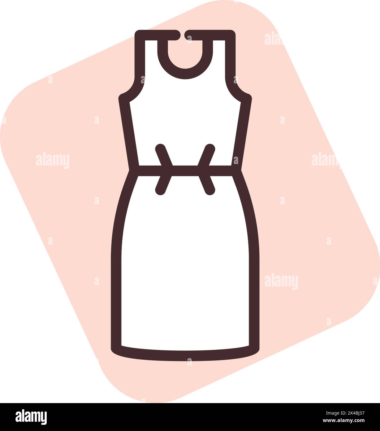 Clothing simple dress, illustration, vector on white background Stock ...