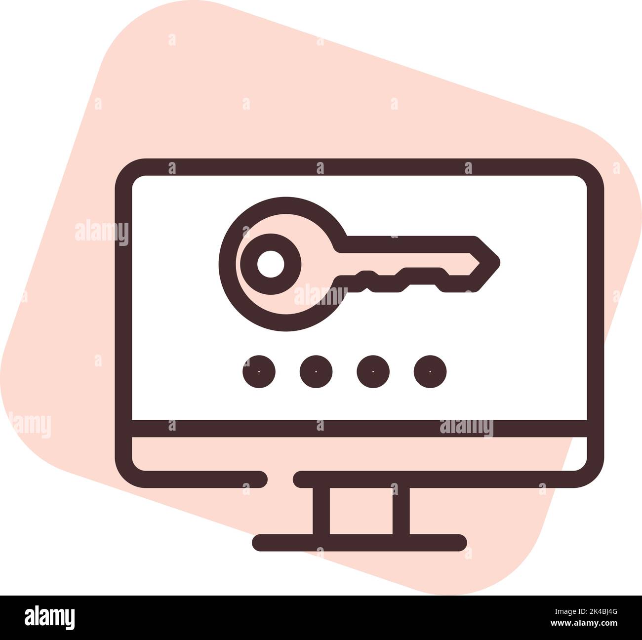 Cyber cloud keyword, illustration, vector on white background Stock ...