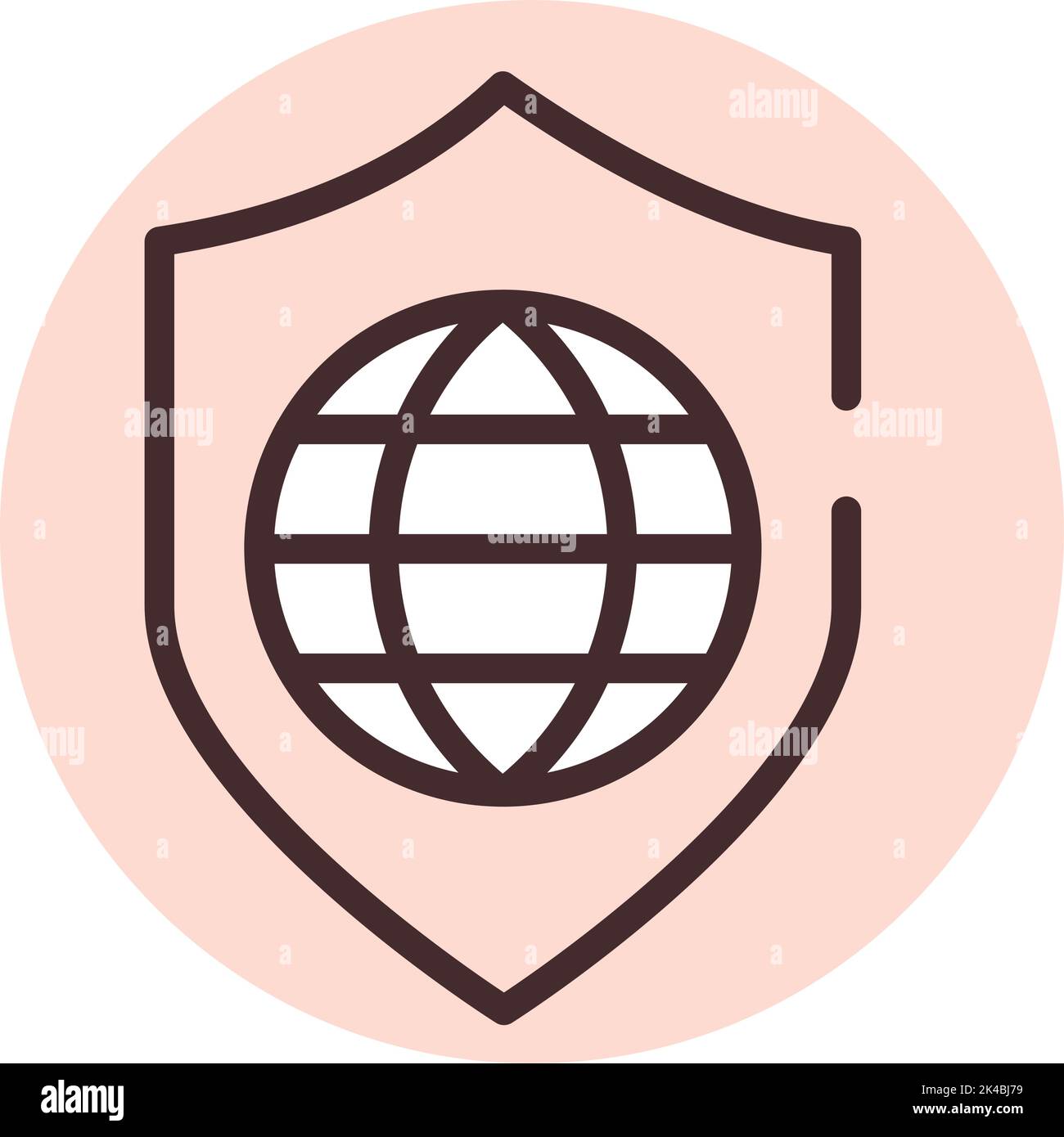Cyber security global, illustration, vector on white background Stock ...