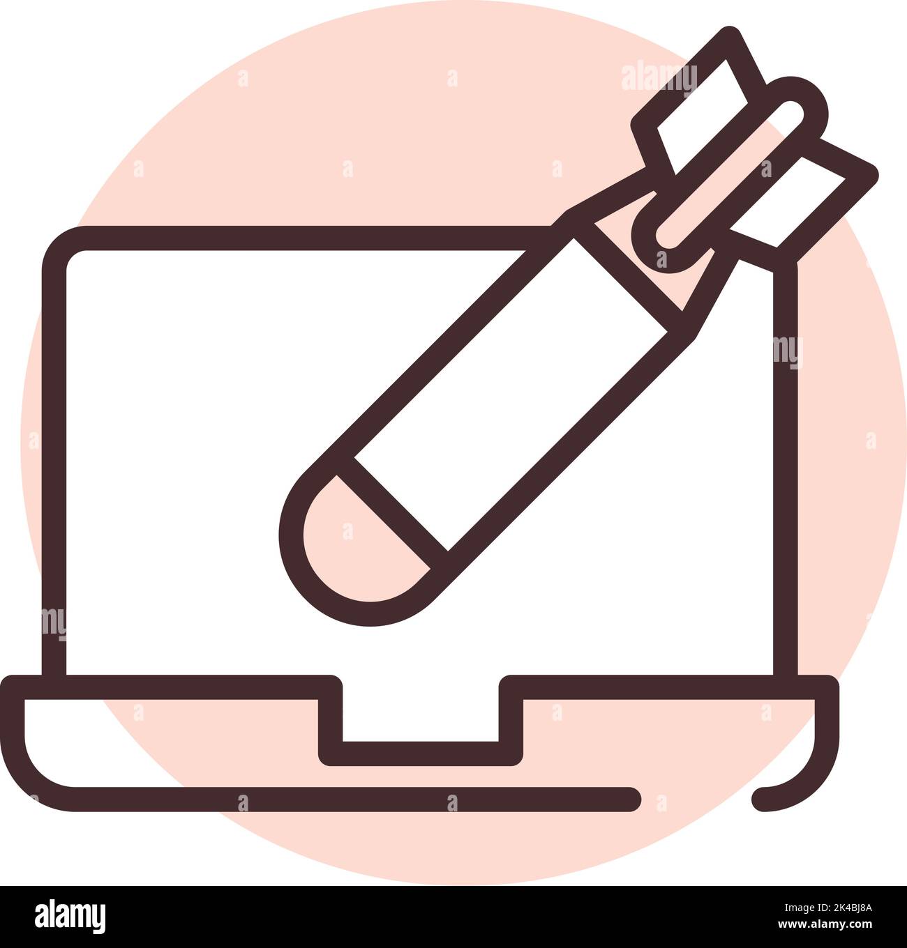 Cyber security attack, illustration, vector on white background Stock ...