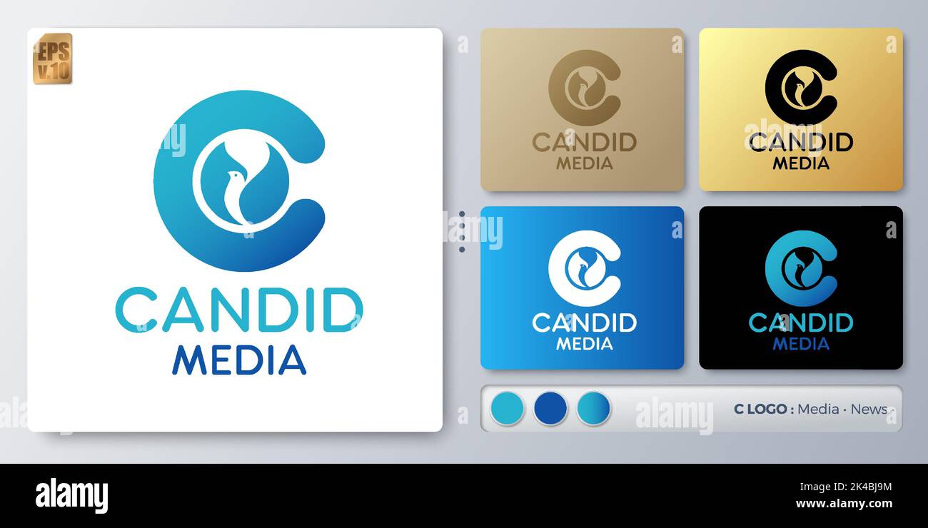 Dove or pigeon in c letter vector illustration minimal Logo design ...