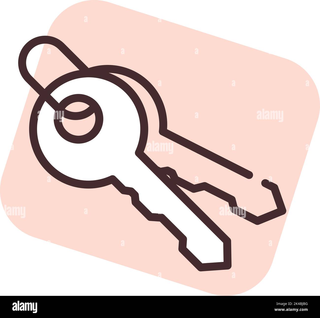 Cyber security keys, illustration, vector on white background Stock ...