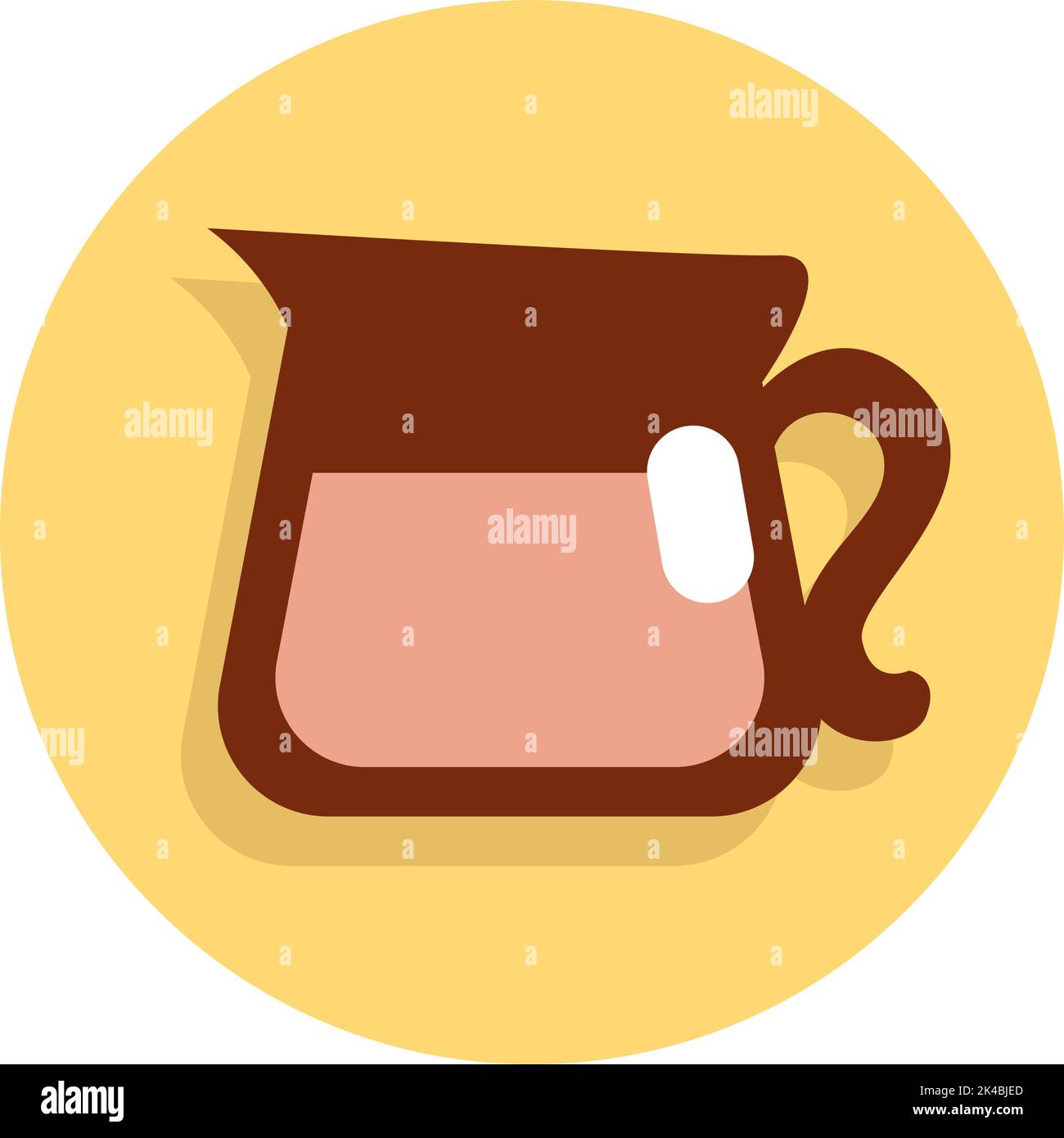 Coffee shop milk, illustration, vector on white background Stock Vector ...