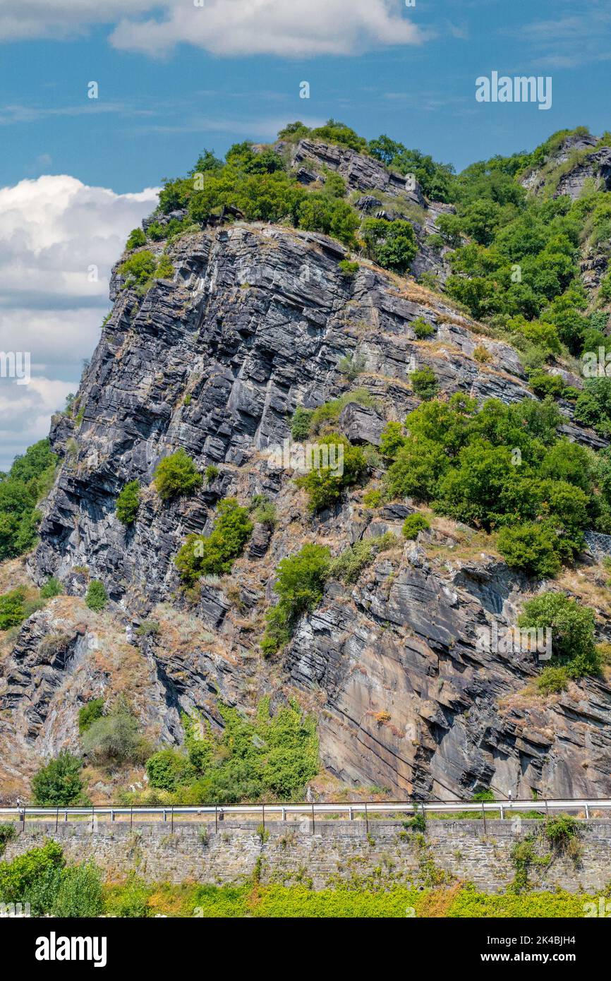 Rhine River, Germany. The Lorelei Stock Photo - Alamy
