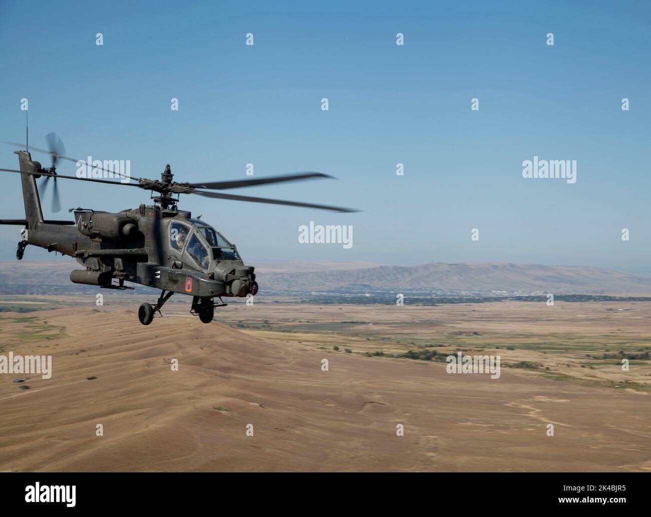 AH-64 Apache helicopters with 1st Battalion, 3rd Aviation Regiment ...